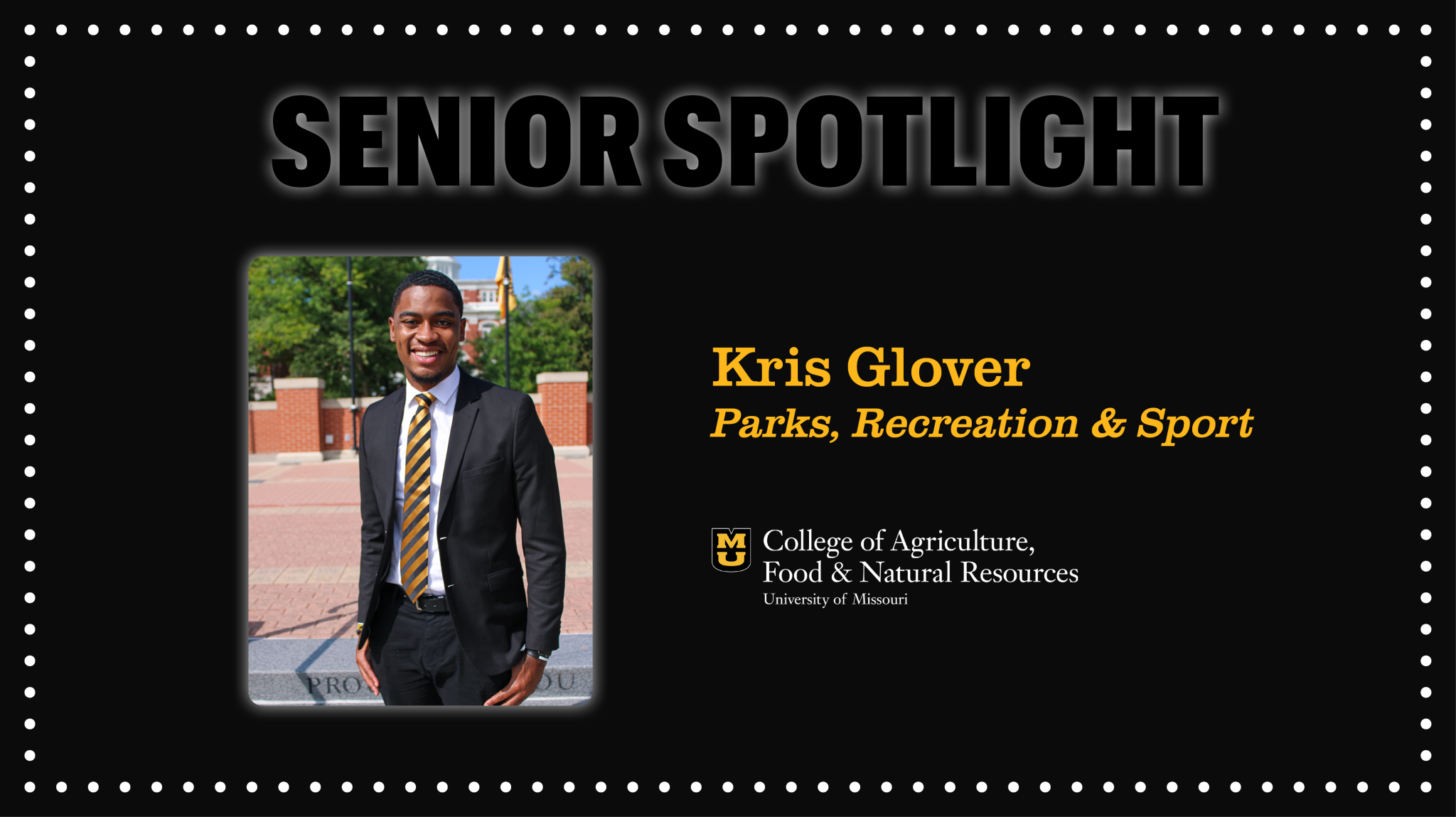 Senior Spotlight: Kris Glover