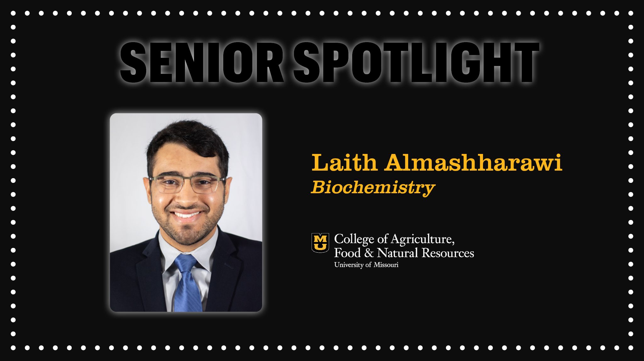 Senior Spotlight: Laith Almashharawi