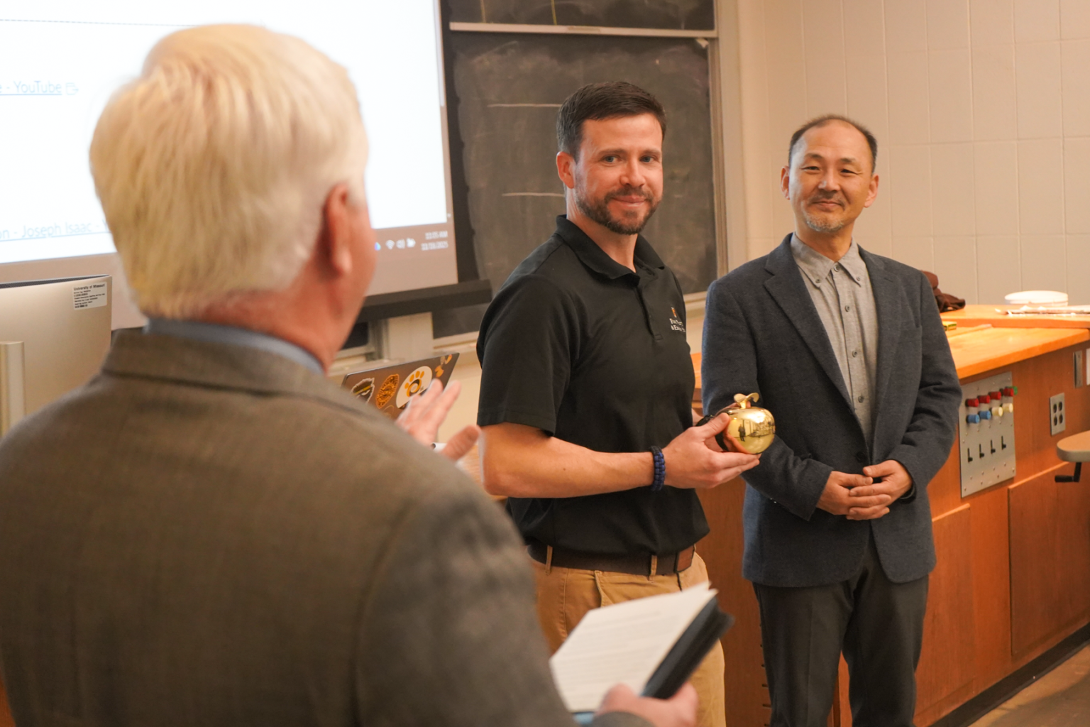 Daniel Credeur honored with Golden Apple Award
